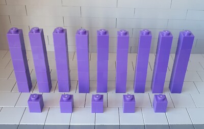 50 Purple 1x1 LEGO Bricks (3005) Geniune And Unused FREE POSTAGE | eBay UK
