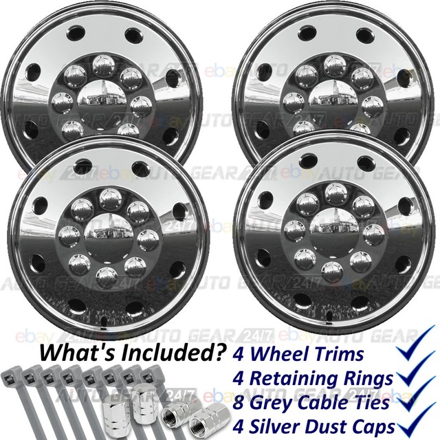 16" Chrome London Taxi Black CAB LTI Tx1 Tx2 Tx4 Wheel Trims Hub Covers ...