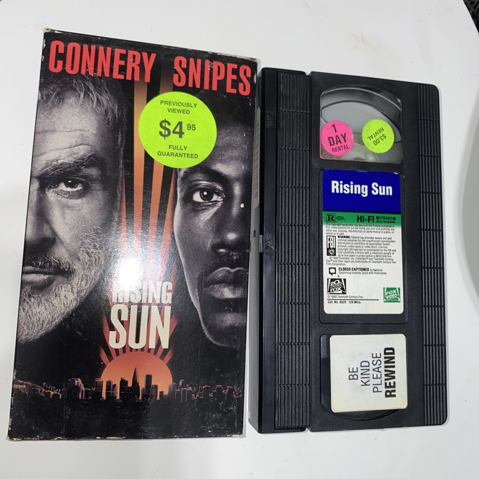 Rising Sun (VHS, 1993) 86162852039 | eBay