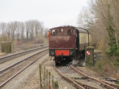 Photo 6x4 Going over the Bridge Cholsey The steam engine Cumbria backs ...