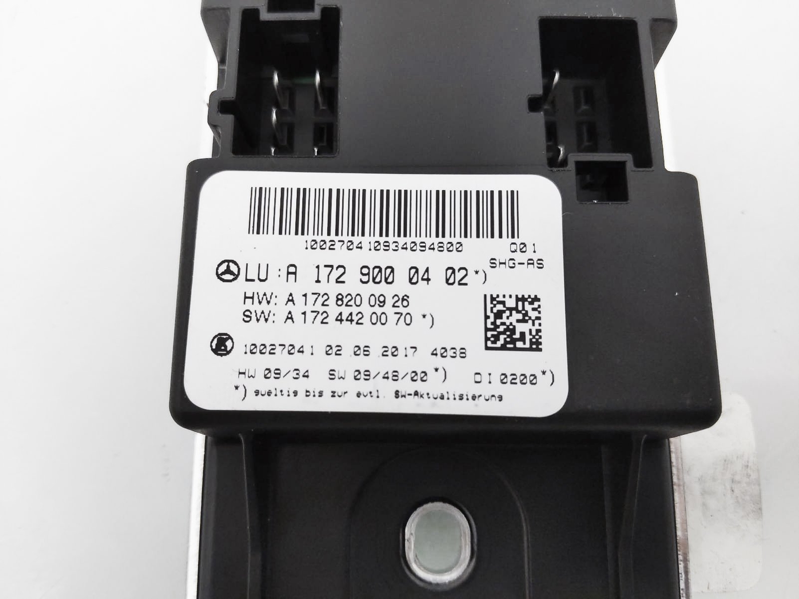 2017-2020 Mercedes-Benz Slc43 Amg Passenger Air Scarf Module 172-900-04 ...