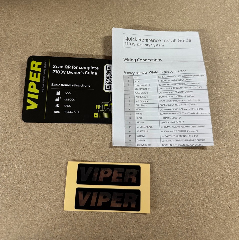 CAR ALARM CENTRAL LOCKING REMOTE SECURITY SYSTEM SHOCK SENSOR 2 FOBS ...