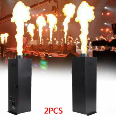 2pcs DMX Fire Thrower Projector Flame Effect Machine DJ Stage Disco ...