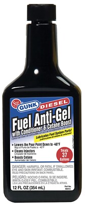 GUNK M6912 FUEL ANTI-GEL + CONDITIONER & CETANE BOOST, 12 OZ., | eBay
