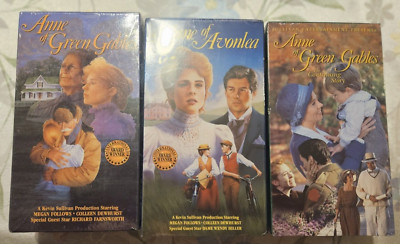 Anne Of Green Gables-Anne Of Avonlea-The Continuing Story-6 VHS SET-NEW ...