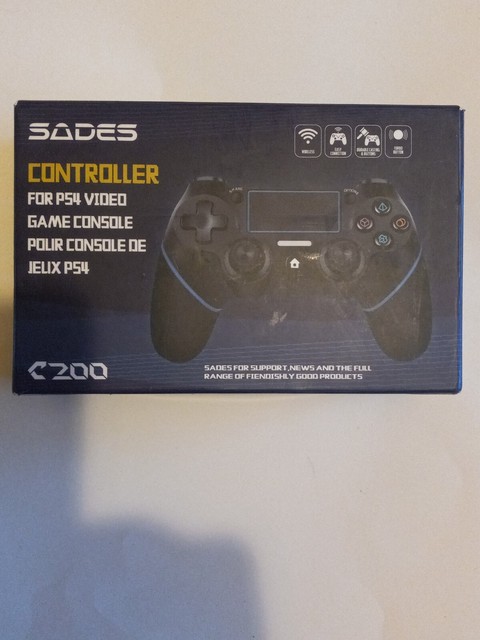 Sades C200 Wireless Controller for Sony PS4 / PC - Black/Blue for sale online | eBay