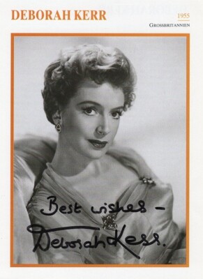 Deborah Kerr Hand Signed 5 x 7 Card Autograph Actress The King and I | eBay