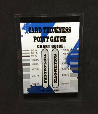 (1) Card Thickness Point Gauge / Laminated Professional Tool | eBay