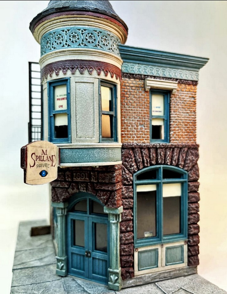 THOMAS YORKE M. SPILLANE BUILDING O On30 Model Railroad Unptd Resin Kit ...