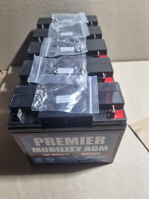5 X PREMIER AGM-22-MOB , 12V 22Ah Sealed Lead Acid - AGM - VRLA Battery ...