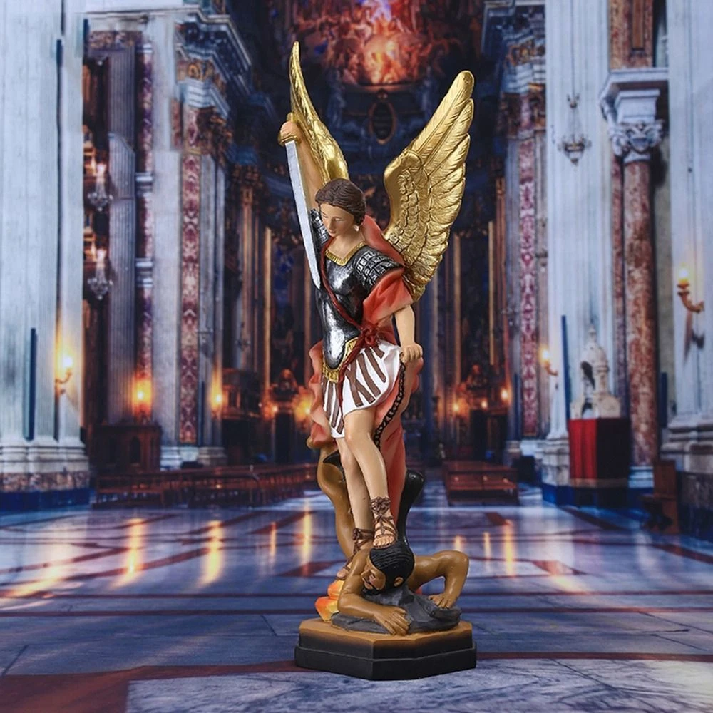 Angel Killing Demon Statue