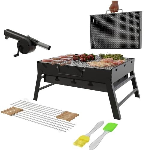 Lightweight Barbeque Portable Folding Grill Stainless Steel - Mini BBQ ...