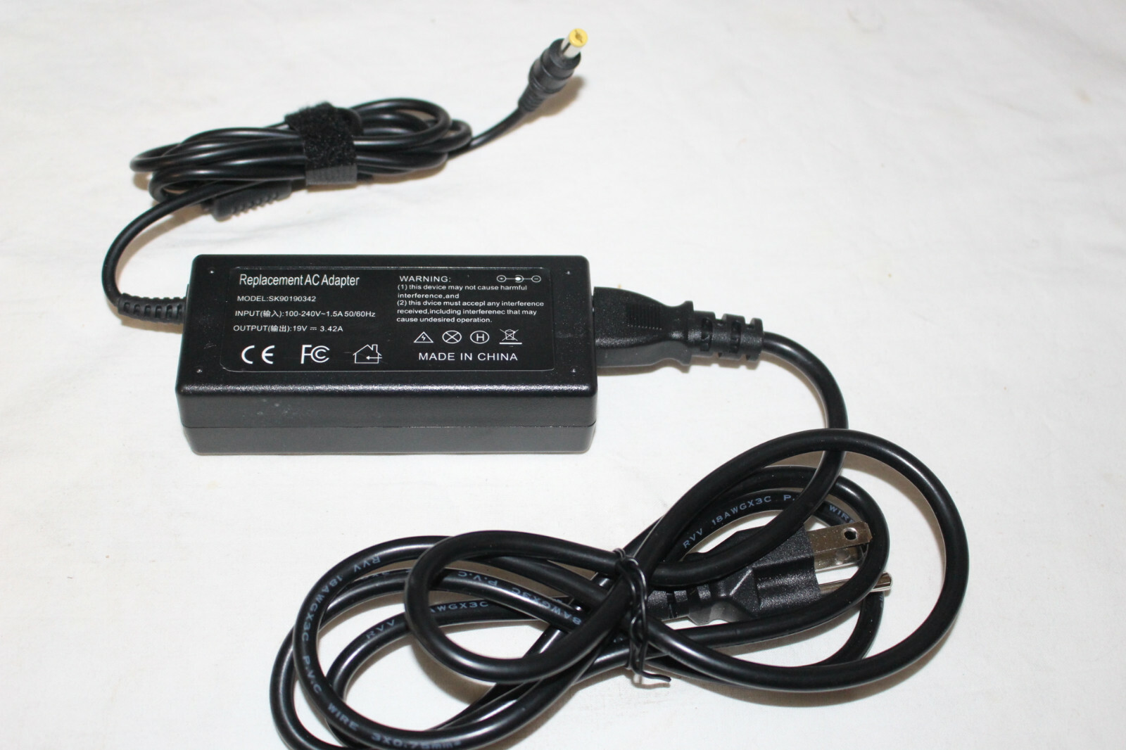 19v 3.42a AC Adapter w Power Cord Model SK90190342 | eBay
