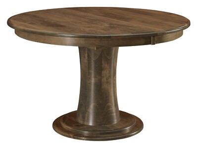 Amish Round Pedestal Dining Table Modern Contemporary Solid Wood ...