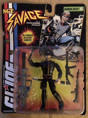 1994 Hasbro GI JOE Sgt. Savage Screaming Eagles GENERAL BLITZ Figure ...