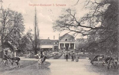 748013) AK Tiergarten Restaurant Hannover gelaufen 1913 | eBay.de