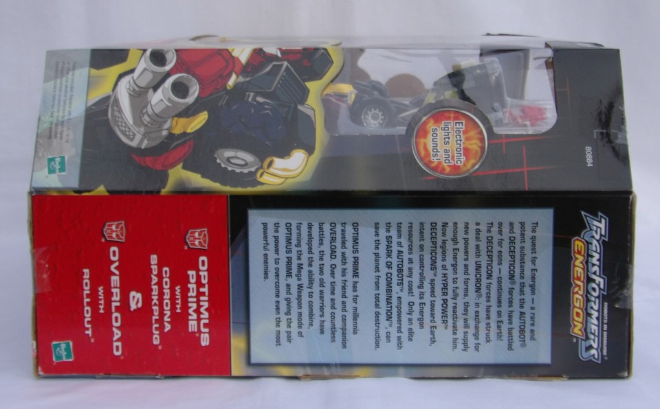 Transformers 2004 Energon Costco Exclusive Optimus Prime and Overload ...