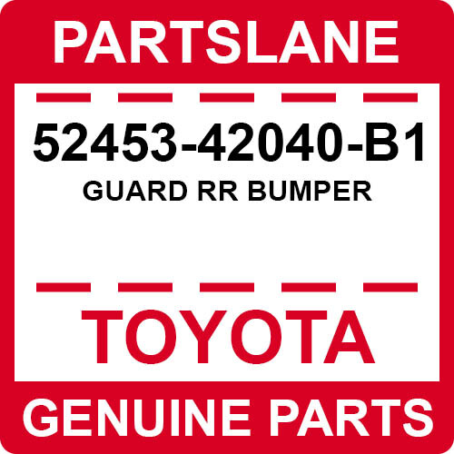 Toyota Genuine OEM 52453-42040-b1 Guard RR Bumper 5245342040B1 for sale ...