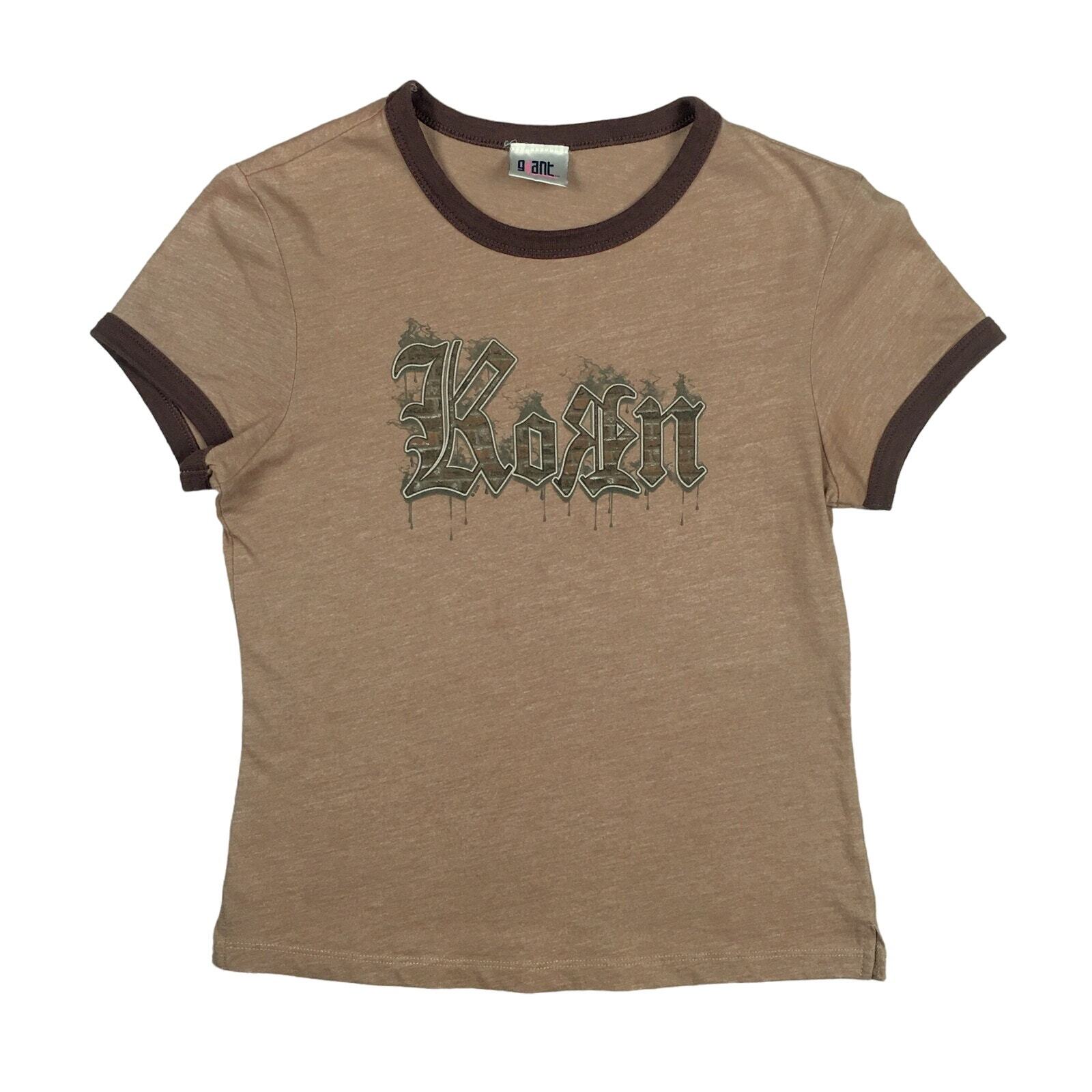 Rare Vintage 2004 Korn Band Ringer Baby Tee Womens Y2… - Gem