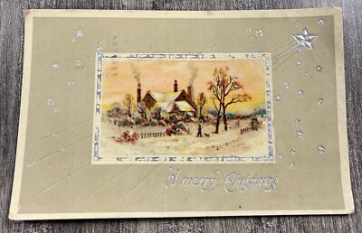A Merry Christmas Vintage Embossed Postcard 1911 Richard Behrendt | eBay