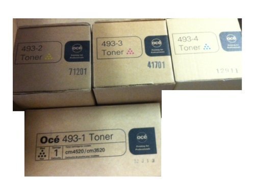 4Color Imagistics OCE CM4520 CM3520 Toner 493-3 Magenta 493-2 Yellow ...