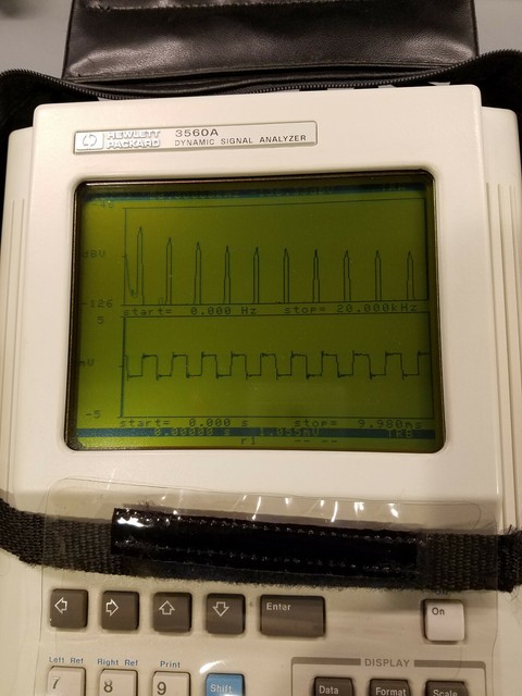 HP 3560A Handheld FFT Vibration Acoustic Spectrum Dynamic Analyzer for ...