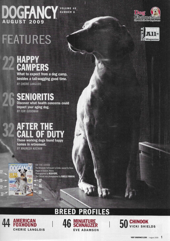 Dog Fancy Magazine Annual Senior Issue Camp Miniature Schnauzer Chinook ...