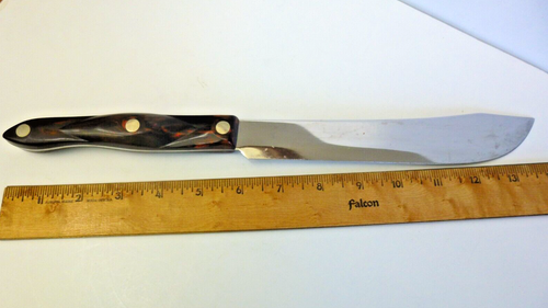 CUTCO Large Butcher Knife Swirl Handle #1722, 8 Inch Blade, total 14 ...