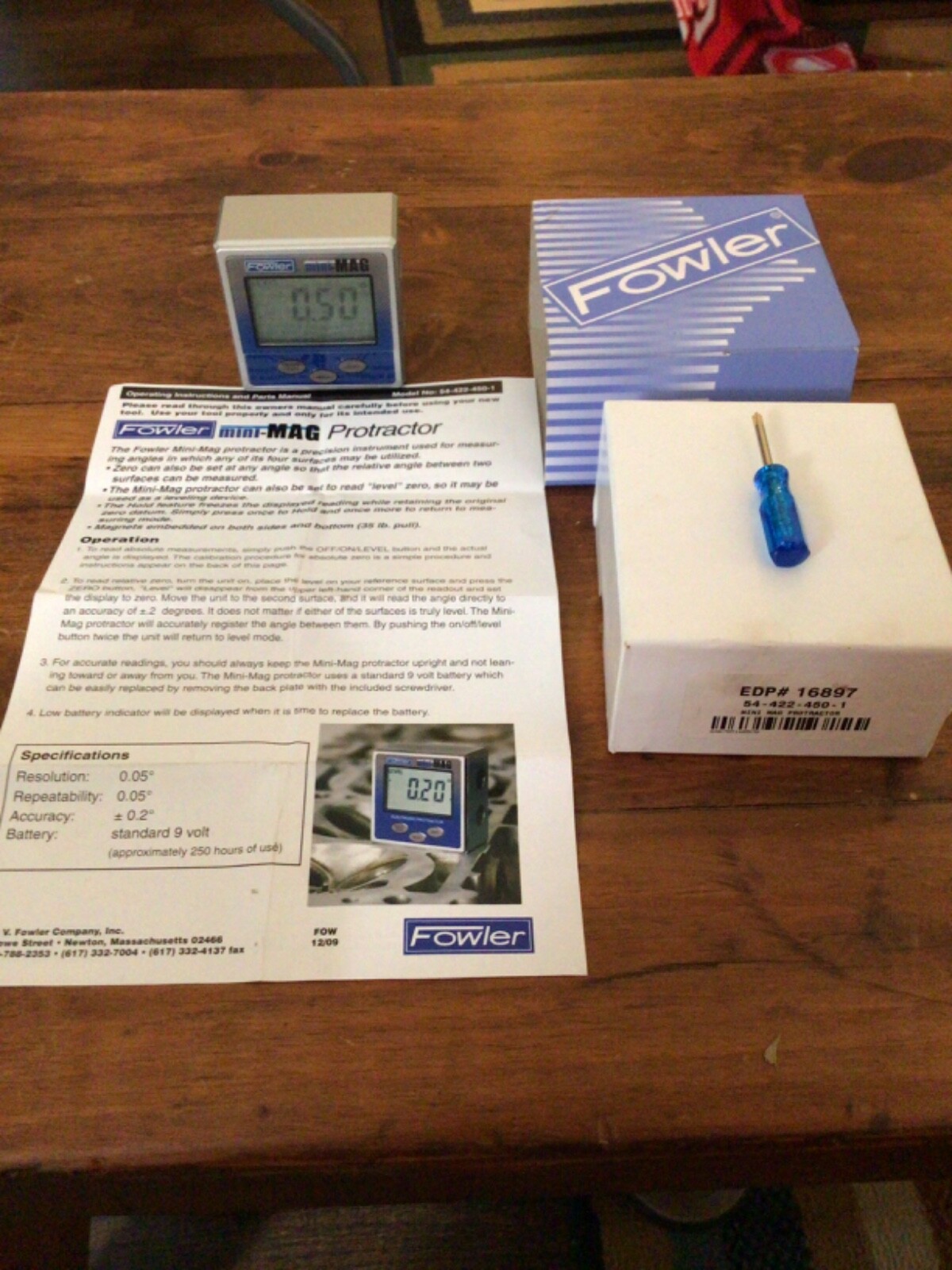 Fowler Mini-Mag Protractor - 54-422-450-1 646795168978 | eBay