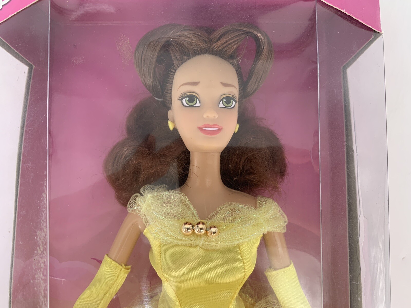 Disney Princess Belle Barbie Doll Beauty And The Beast w/ Styling Brush ...