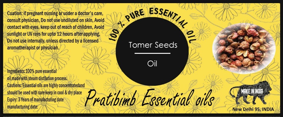 100% PURE NATURAL TOMER SEEDS ESSENTIAL OIL 3 ML TO 100 ML PRATIBIMB ...