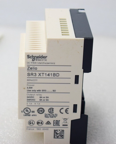SCHNEIDER ELECTRIC SR3 XT141BD DISCRETE I/O EXTENSION MODULE SR3XT141BD ...