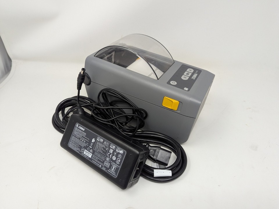 Zebra ZD410 ZD41022-D01M00EZ Thermal Label Printer USB W/ OEM Zebra AC ...