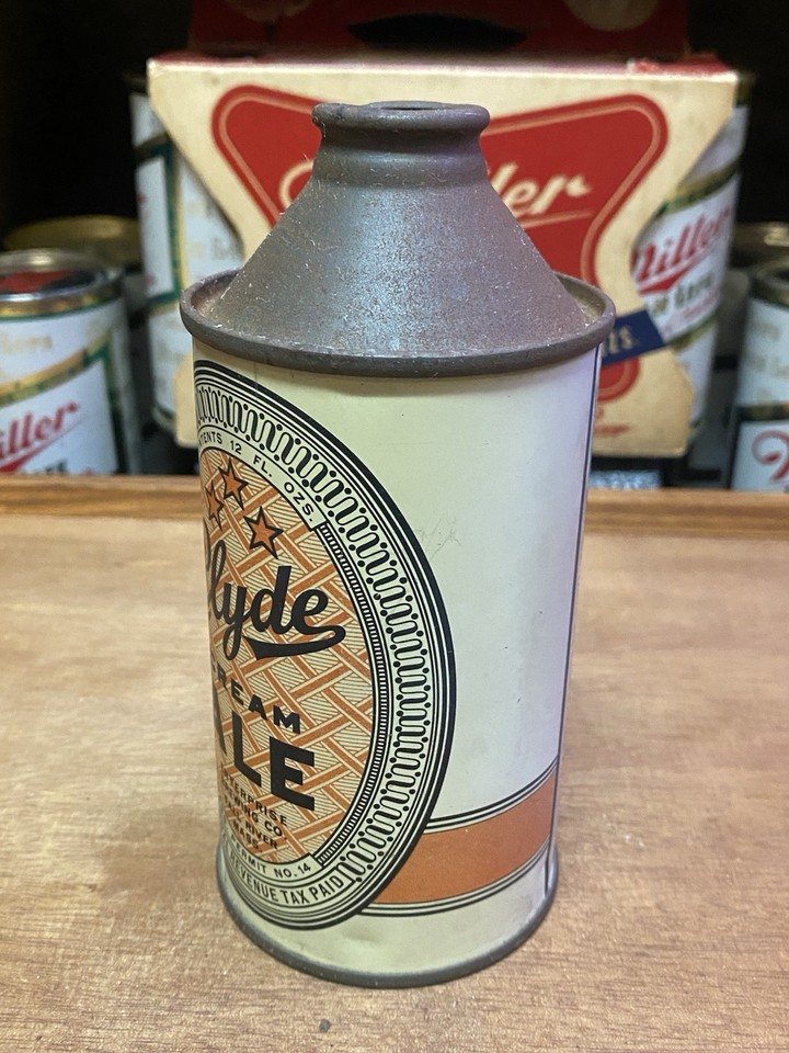 Clyde Cream Ale cone top beer can Enterprise Brewing Co Fall River Ma ...