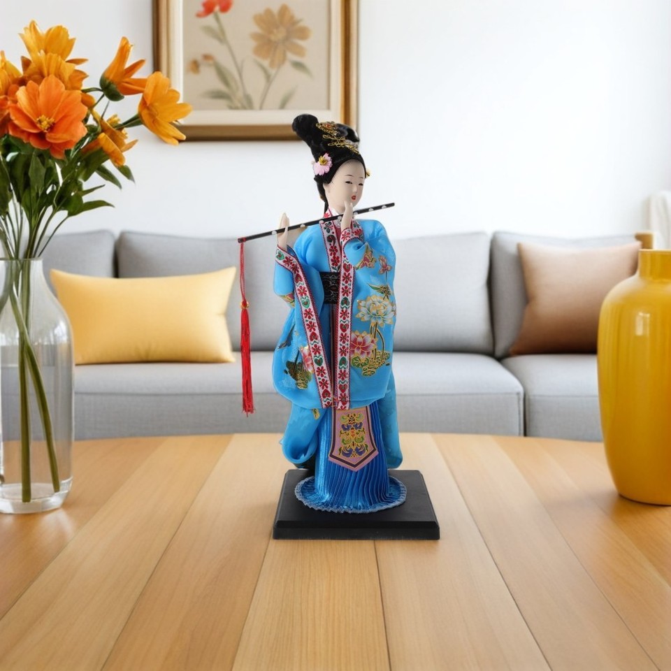 Chinese Silk Doll: Miniature Peking Opera Figure with Vintage Costume ...