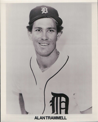 8x10 repro Photo Alan Trammell Detroit baseball shortstop, manager and ...