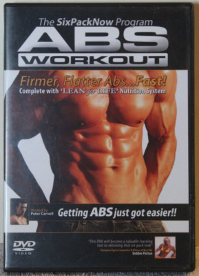 Six Pack Now Abs Workout DVD Peter Carvell fast training nutrition ...