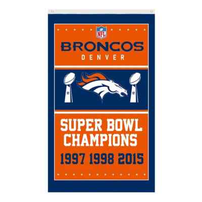 Denver Broncos Football fans 3x5 ft Champion Flag - Ideal NFL Gift ...