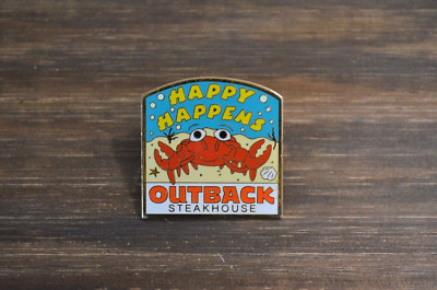 Outback Steakhouse Happy Pin Happens Beach Lobster Restaurant Server ...