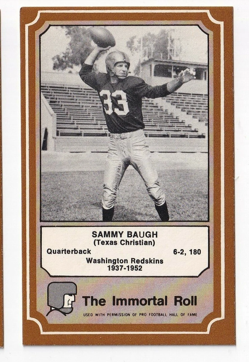 Sam Baugh Rookie Card