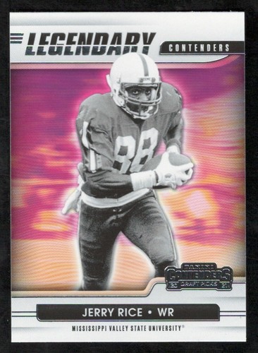Jerry Rice 2021 Panini Contenders Draft Picks Legendary Contenders #10 ...