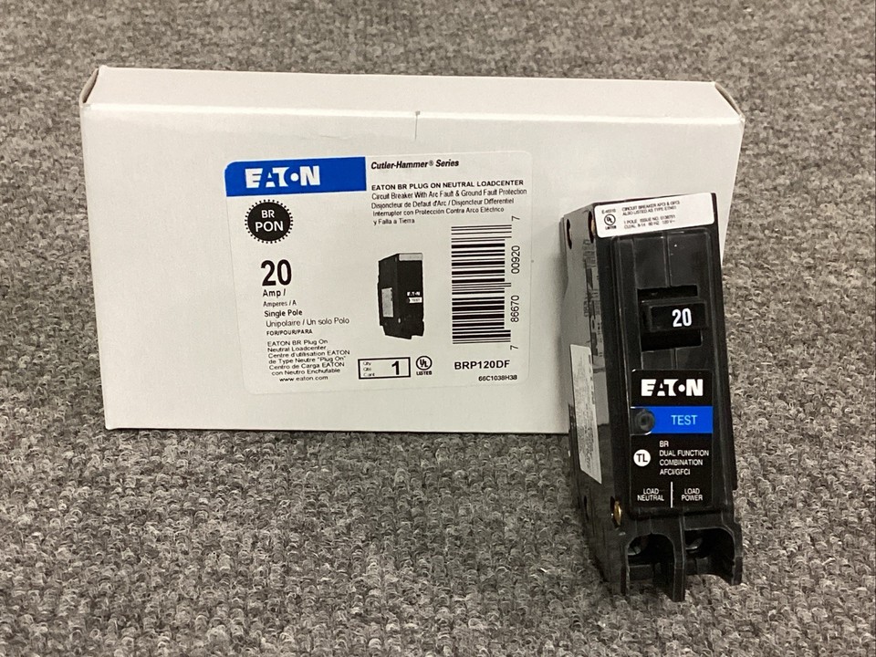EATON BRP120DF DUAL AFCI/GFCI CIRCUIT BREAKERS LOTS OF 10 | eBay