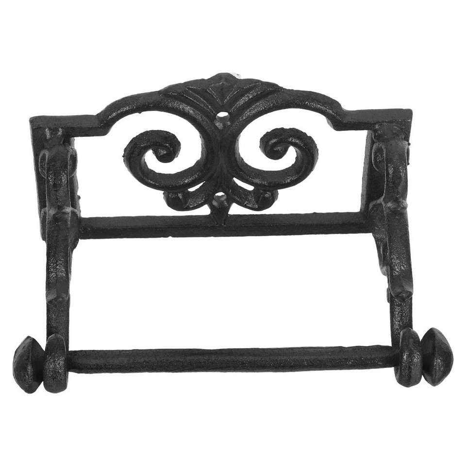 Vintage Cast Iron Paper Towel Holder Toilet Holders Kitchen Tissue Rack ...
