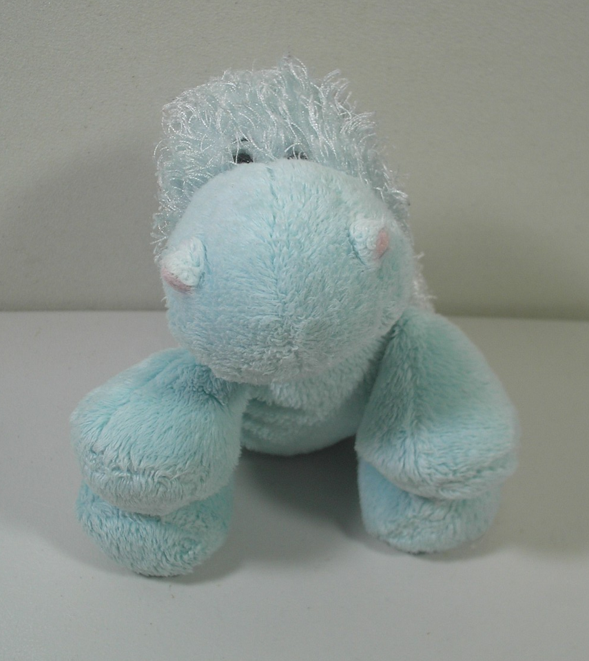 GANZ WEBKINZ LIL KINZ HIPPO HS009 NO CODE 7" Blue Plush Floppy Stuffed ...