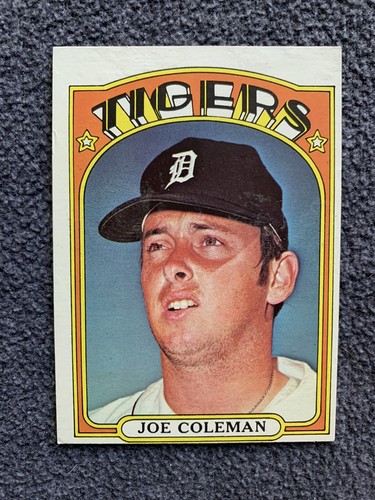 1972 Topps Joe Coleman #640 - Vintage Detroit Tigers Baseball Card High ...