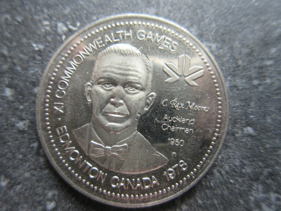 1978 Edmonton Commonwealth Games Medallion Russell Mockridge | eBay