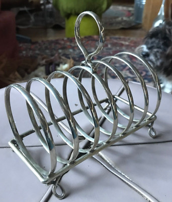 Silverplate European Toast Rack-Marked EPNS 3200-Beautiful Design-6"x3 ...