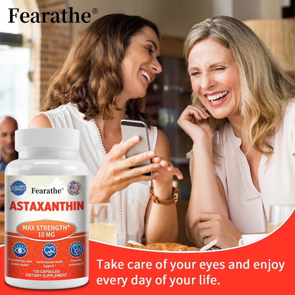 Astaxanthin Highly Concentrated* 10mg Eye, Joint And Skin Health | eBay