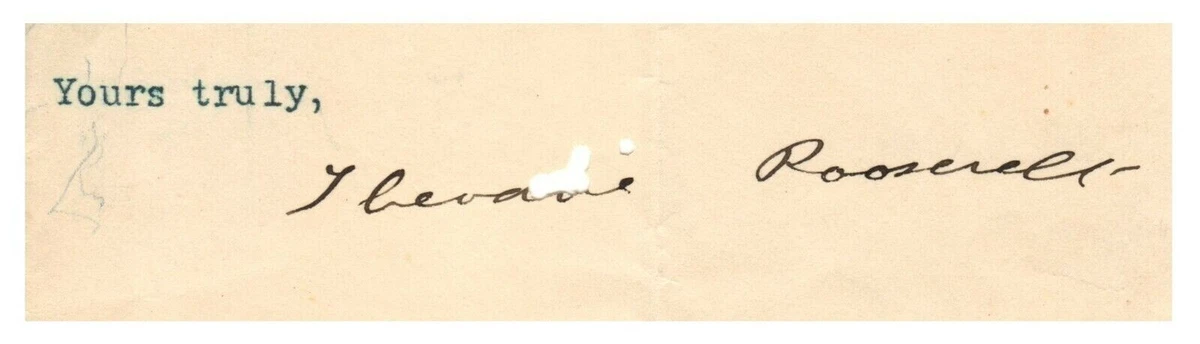 Theodore Roosevelt Signature