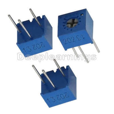 10PCS 3362P-202 3362 P 2K ohm High Precision Variable Resistor ...